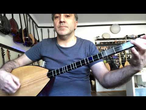 Öğrenci baglama akaju uzun Mp3 ritimli saz