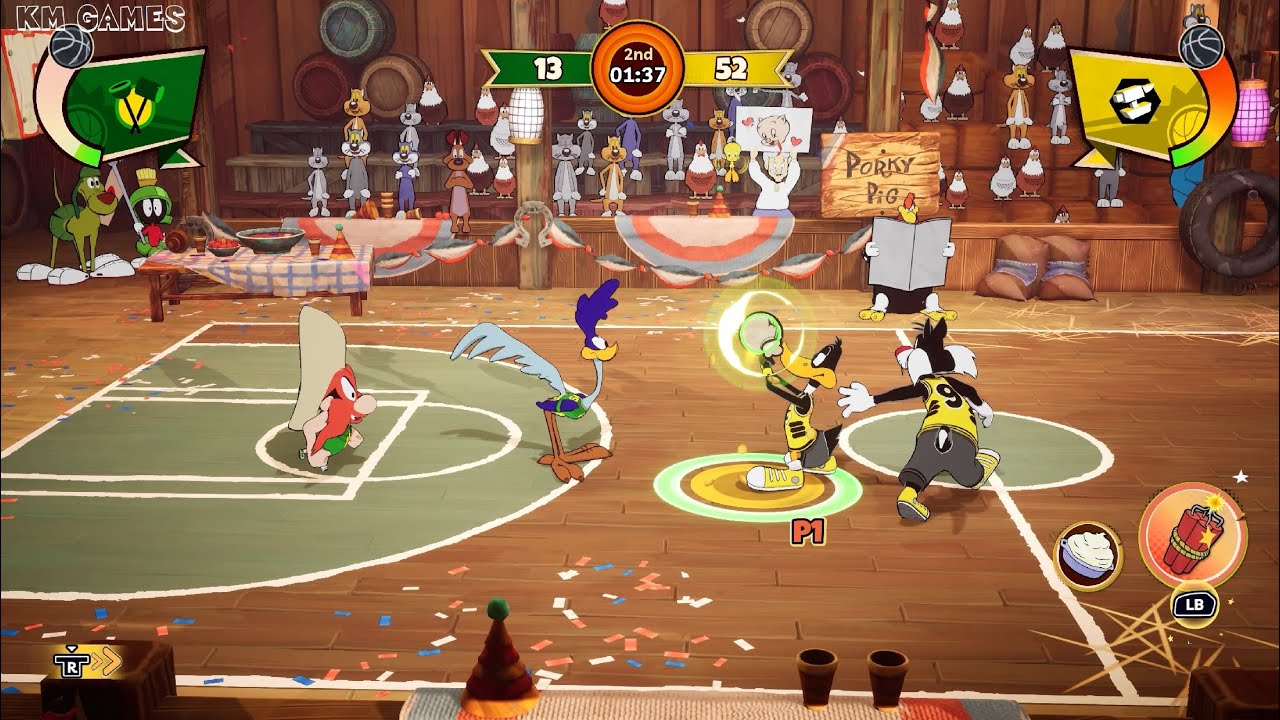 DAFFY DUCK VS ROAD RUNNER - BASKETBALL - Looney Tunes: Wacky World of ...