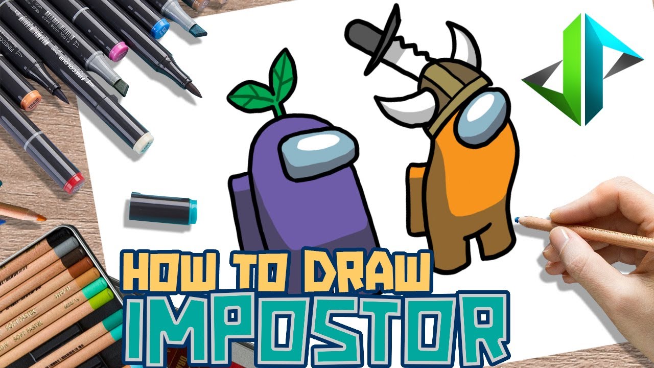 [DRAWPEDIA] HOW TO DRAW IMPOSTOR (KNIFE KILL) from AMONG US - STEP BY ...