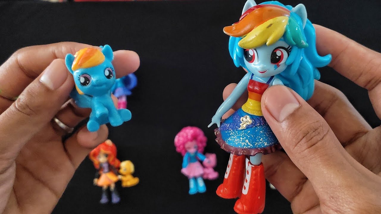 UNBOXING mainan kuda poni barbie | fluttershy Applejack twilight ...