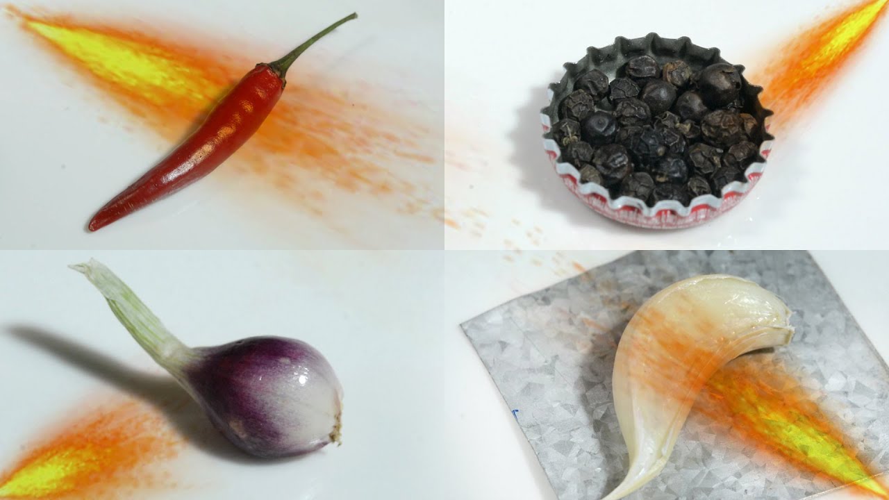 Burn chili pepper garlic and onion - YouTube