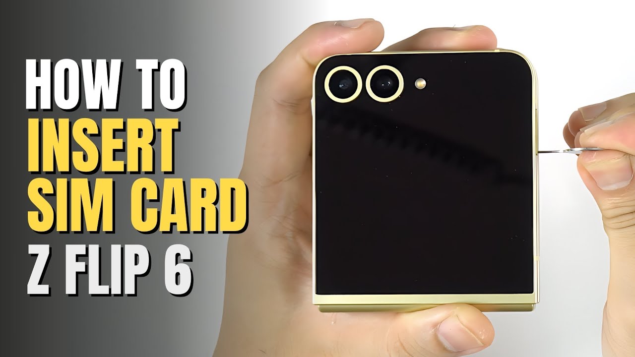 How to Install a SIM Card to Samsung Z Flip 6 - YouTube