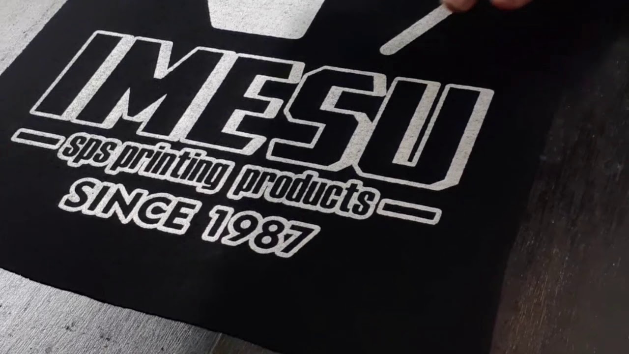 Proses sablon menggunakan obat sablon GL P SU.. - YouTube