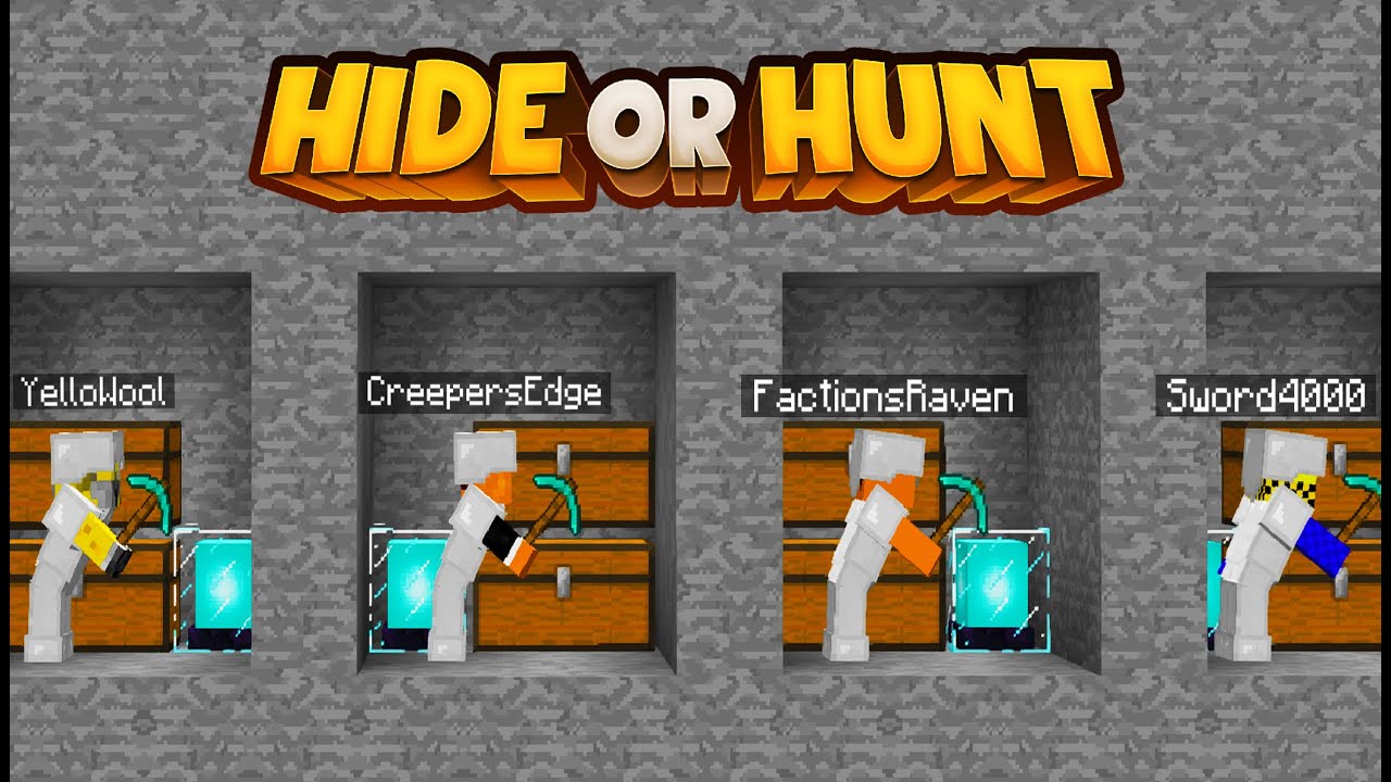 Hunter vs hunter vs hunter vs hunter (Hide Or Hunt) - YouTube