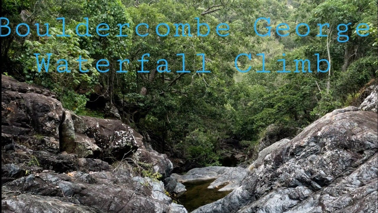 Bouldercombe Gorge Climbing a dry waterfall - YouTube