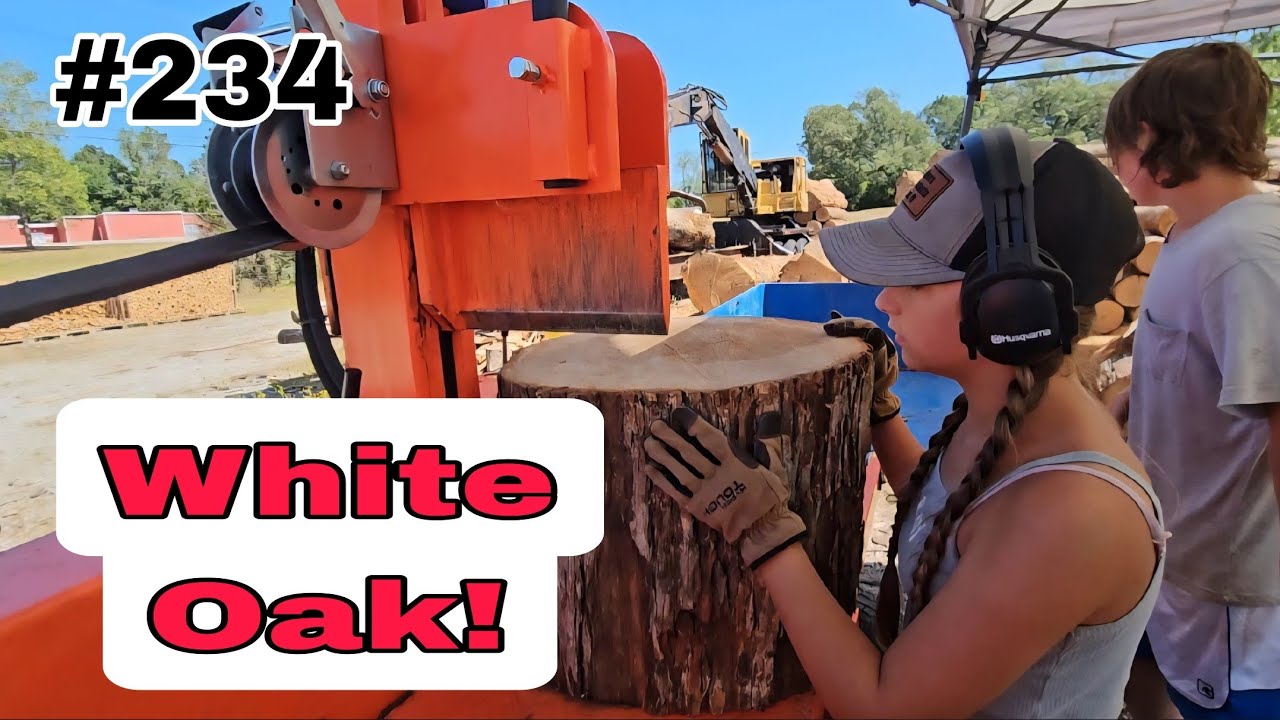 Stacking Cherry Logs and Splitting Big Rounds With The Eastonmade Axis ...