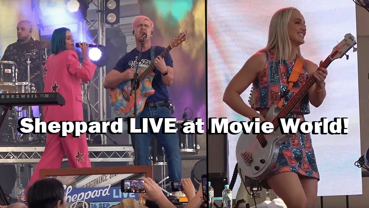 Sheppard perform LIVE at Movie World for the first time! September 2023 ...