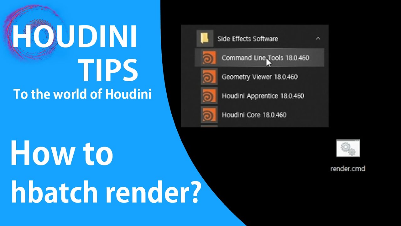 [Houdini tips & tricks] How to hbatch render? (Easy to follow) / 후디니 배치렌더 방법. - YouTube