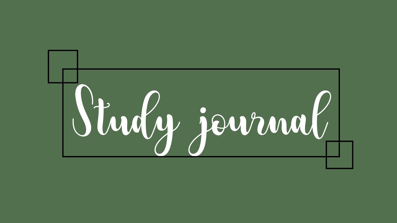Study Journal || bullet journal for students || student journal set up ...