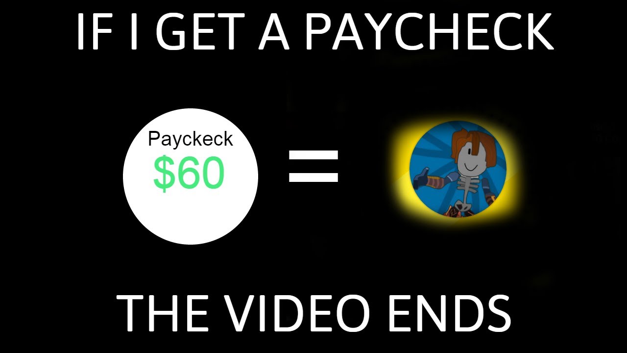 If I get a paycheck, the video ends - Roblox Jailbreak - YouTube