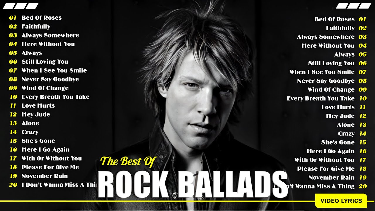 Relaxing Slow Rock Ballads Hits 70s 80s 90s Playlist| 2 Hours Best ...