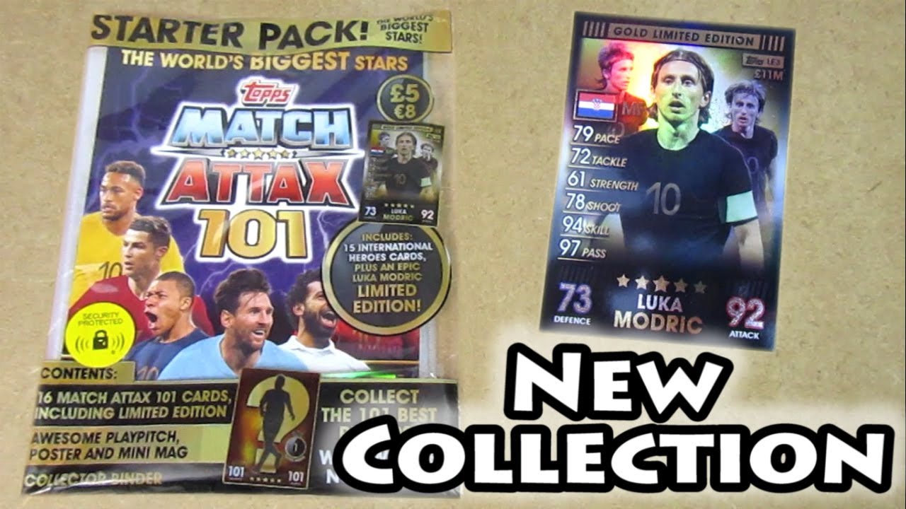 New Match Attax 101 Starter Pack Opening | Brand New Collection | New ...