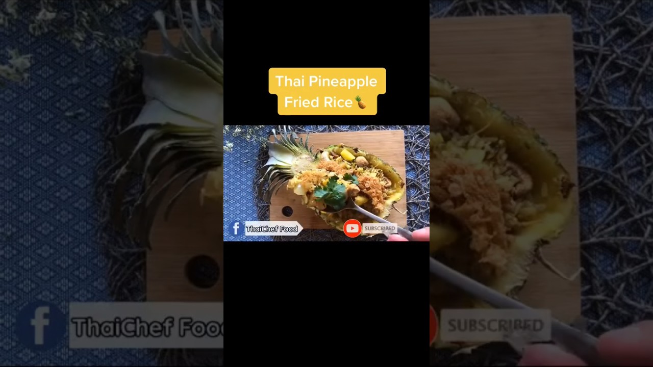 Pineapple Fried Rice Recipe in a Pineapple Bowl •How to Make Pineapple ...