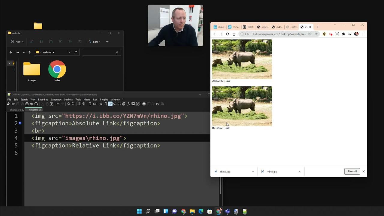 Understanding Absolute VS Relative Links - YouTube
