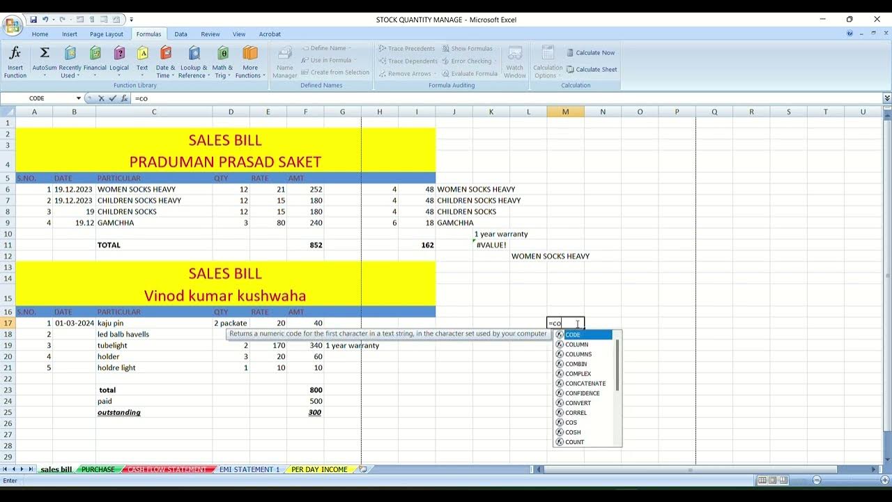 What is Code Function in Excel| How To Use Code Function in Excel.#hindi#english #excelgyan ...