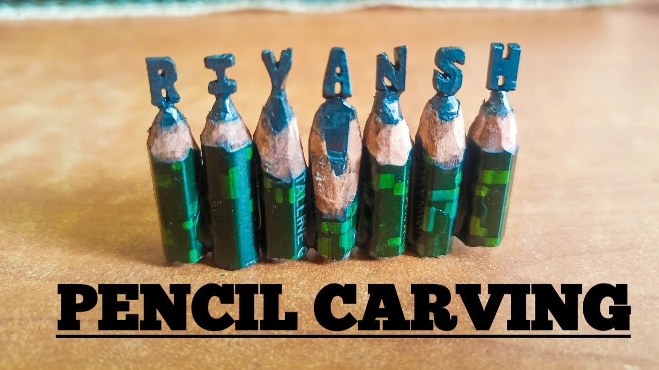 I Learn To Do Pencil Carving Art | Graphite Carving | Mini Art | yatin ...