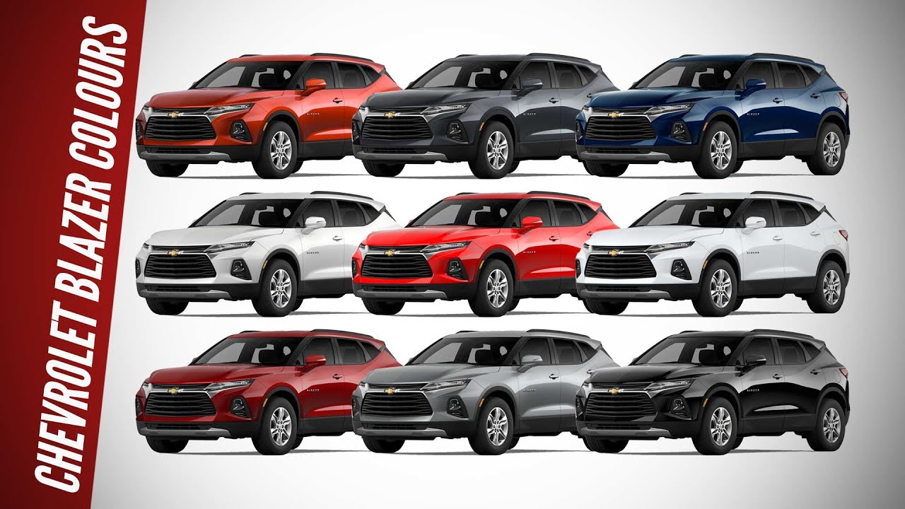 2022 Chevrolet Blazer Suv All Colour Option Images Autobics Youtube