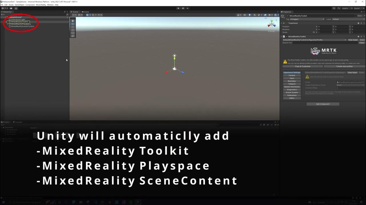 Hololens 2 -- Setup and example tutorial for Unity3d - YouTube