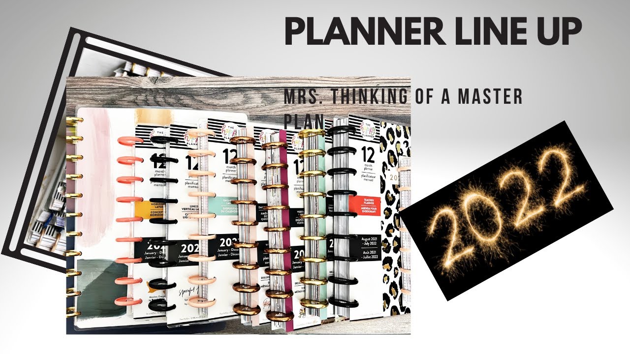 2022 Planner Line up //Too Many Planners??!!! - YouTube