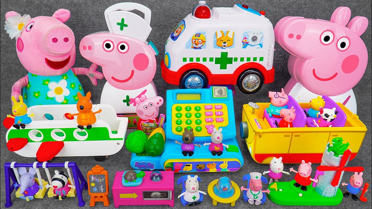 99 Minutes of Satisfying ASMR Unboxing | Adorable Peppa Pig Ambulance ...