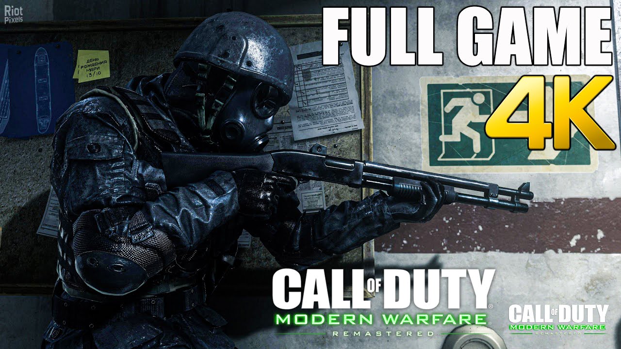 Call of Duty Modern Warfare Remastered | Full Game Playthrough | PC 4K ...