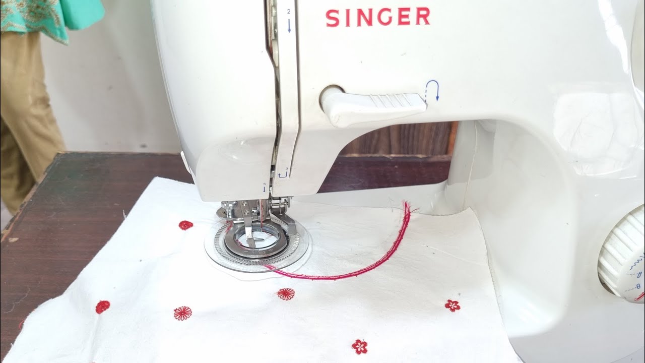 FLOWER STITCH FOOT demo with singer 8280: Embroidery designs Stitching ...