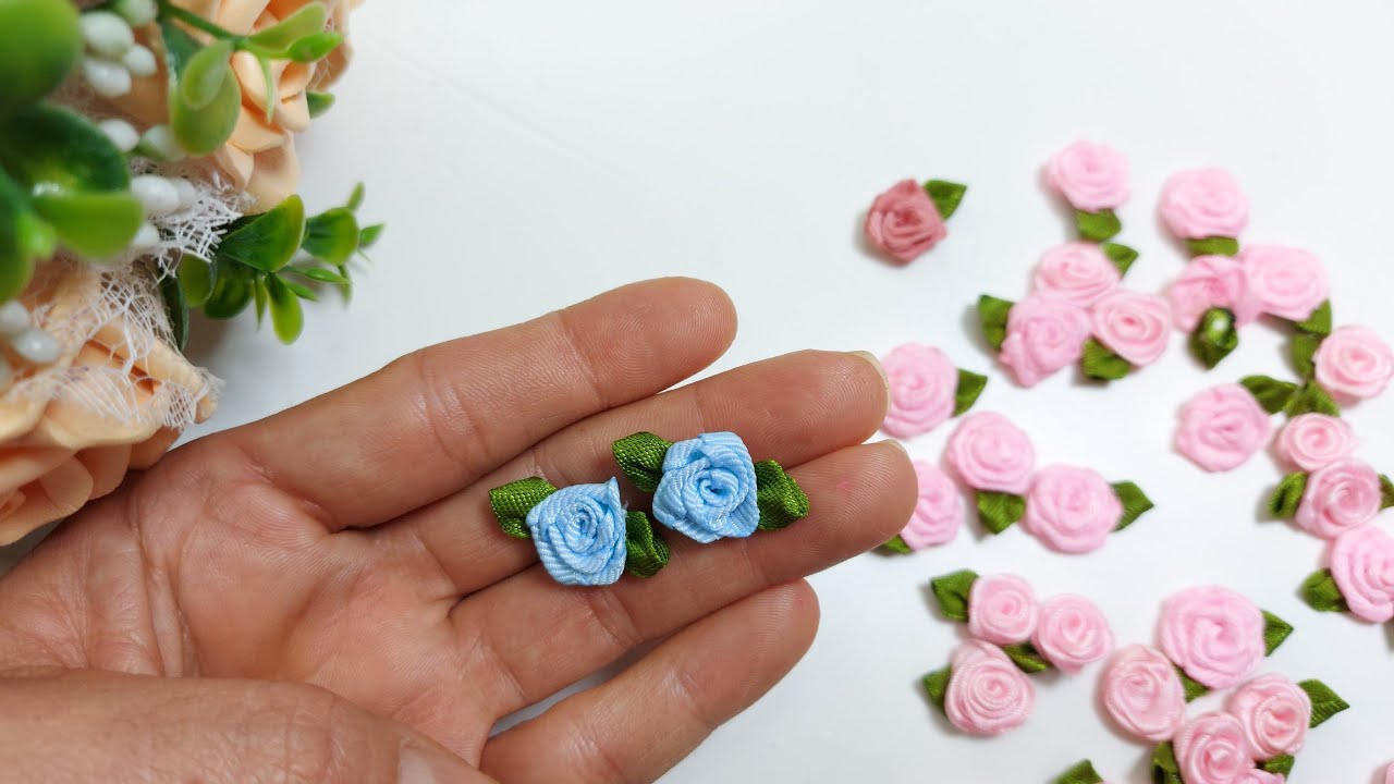 mini rosa-flor de rococó,muito fácil tutorial Diy - YouTube