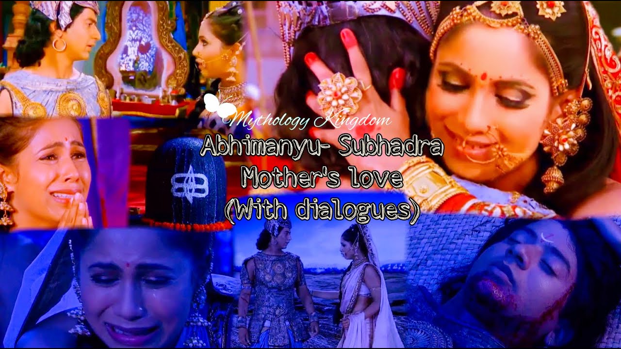 Subhadra Abimanyu love + Subhadra Abimanyu hug | Mother's love series ...