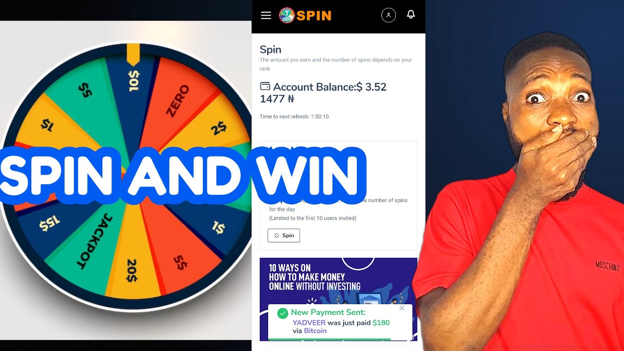 Spin and EARN Free Money Daily with no Stress, The More you Spin the ...