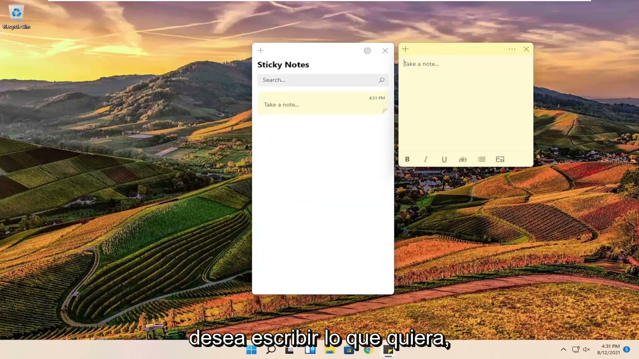 Como Añadir Tus Notas Al Escritorio de Windows 11 Para Mejorar la ...