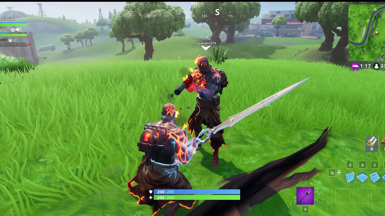 Sword Fight Fortnite | Finds Infinity Blade with Friend - YouTube