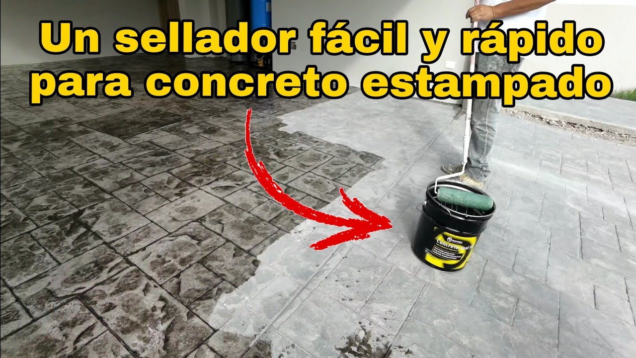 Una super opción rápida y Fácil de Sellador para concreto Estampado en ...