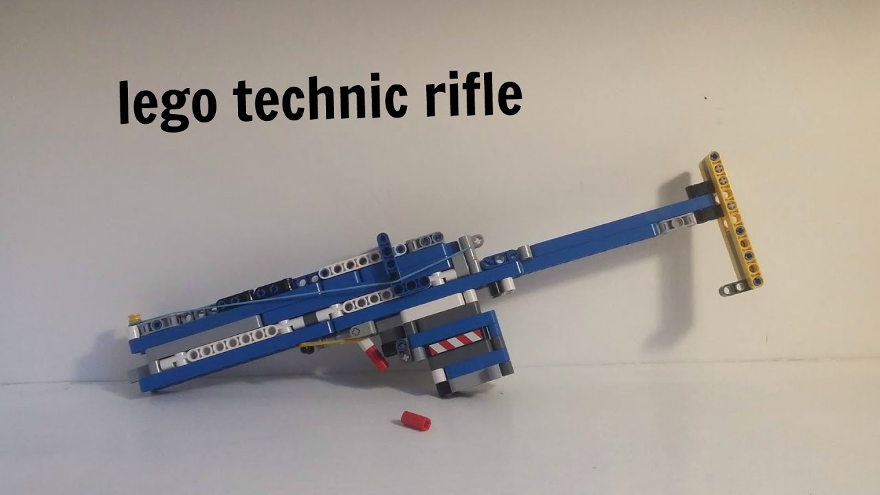 *mini lego technic rifle* that shoots lego bricks - YouTube