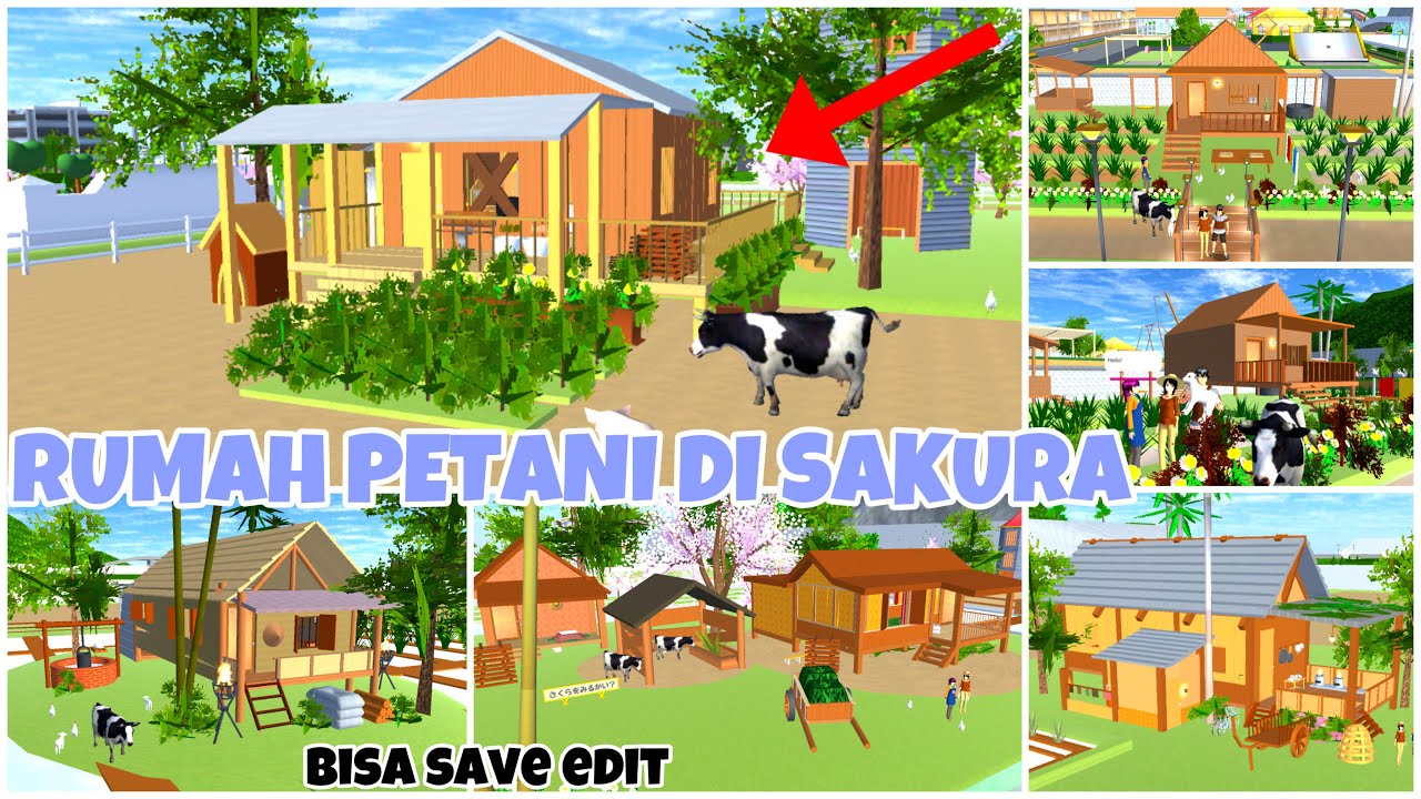 BAGI BAGI ID RUMAH PETANI ADA SAWAH NYA ! - SAKURA SCHOOL SIMULATOR ...