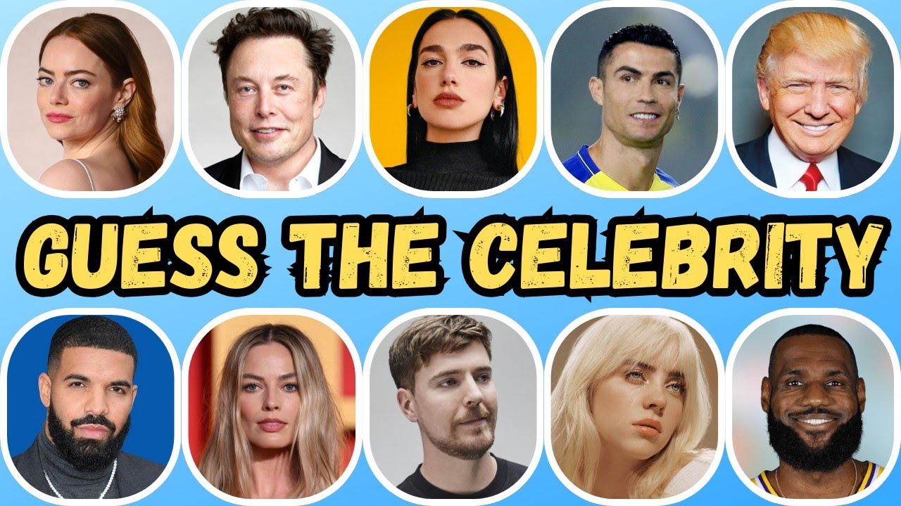 Guess the 100 Famous Celebrity 🤩 | The Most Famous People Quiz - YouTube