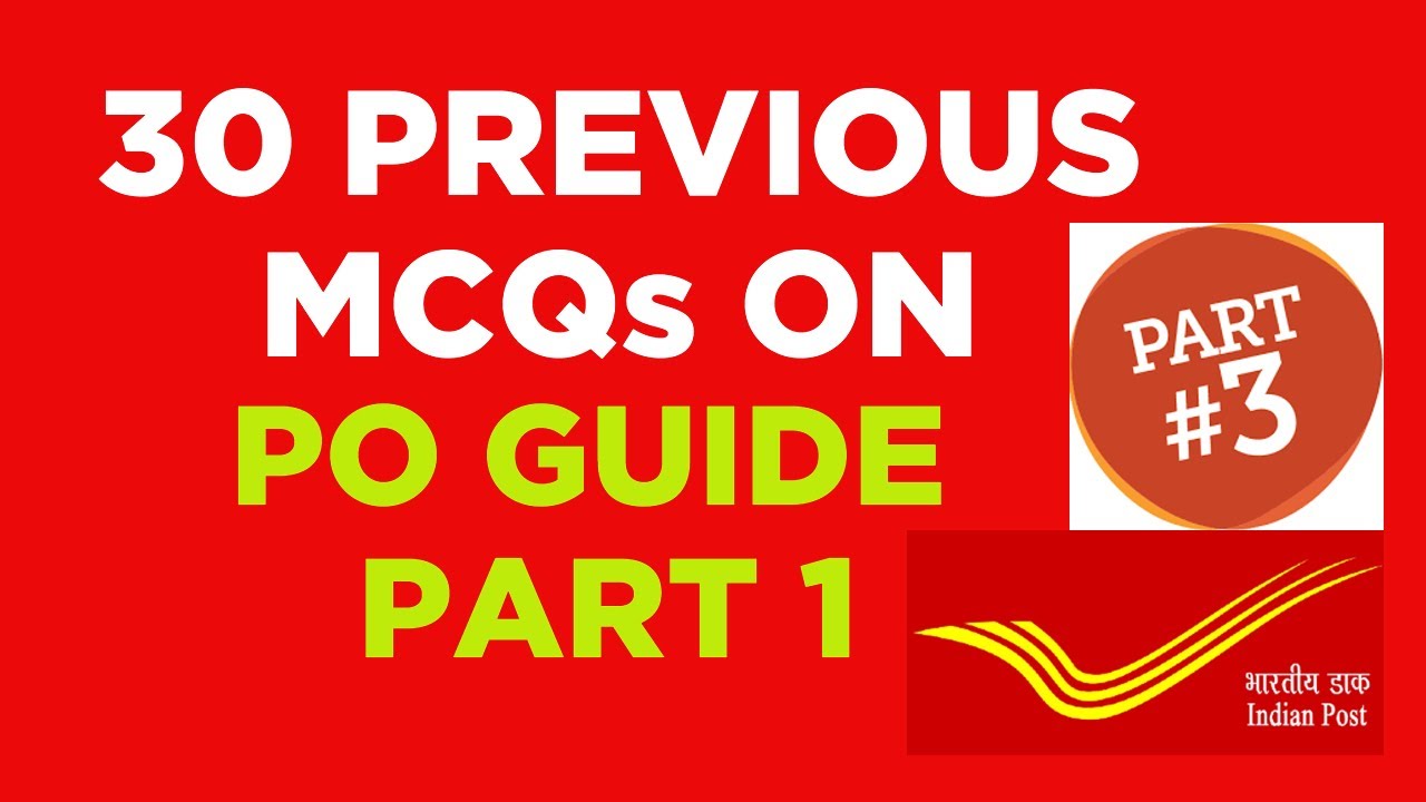 MCQs ON PO GUIDE PART I / IMPORTANT QUESTIONS IN PO GUIDE PART I /GDS ...