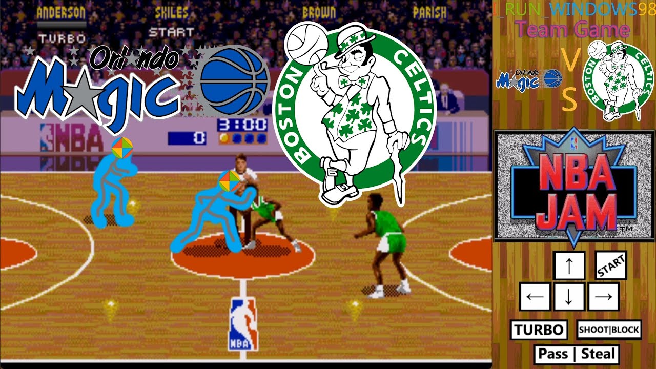 Orlando Magic VS. Boston Celtics| NBA Jam 1994 | Game 15/27 - YouTube