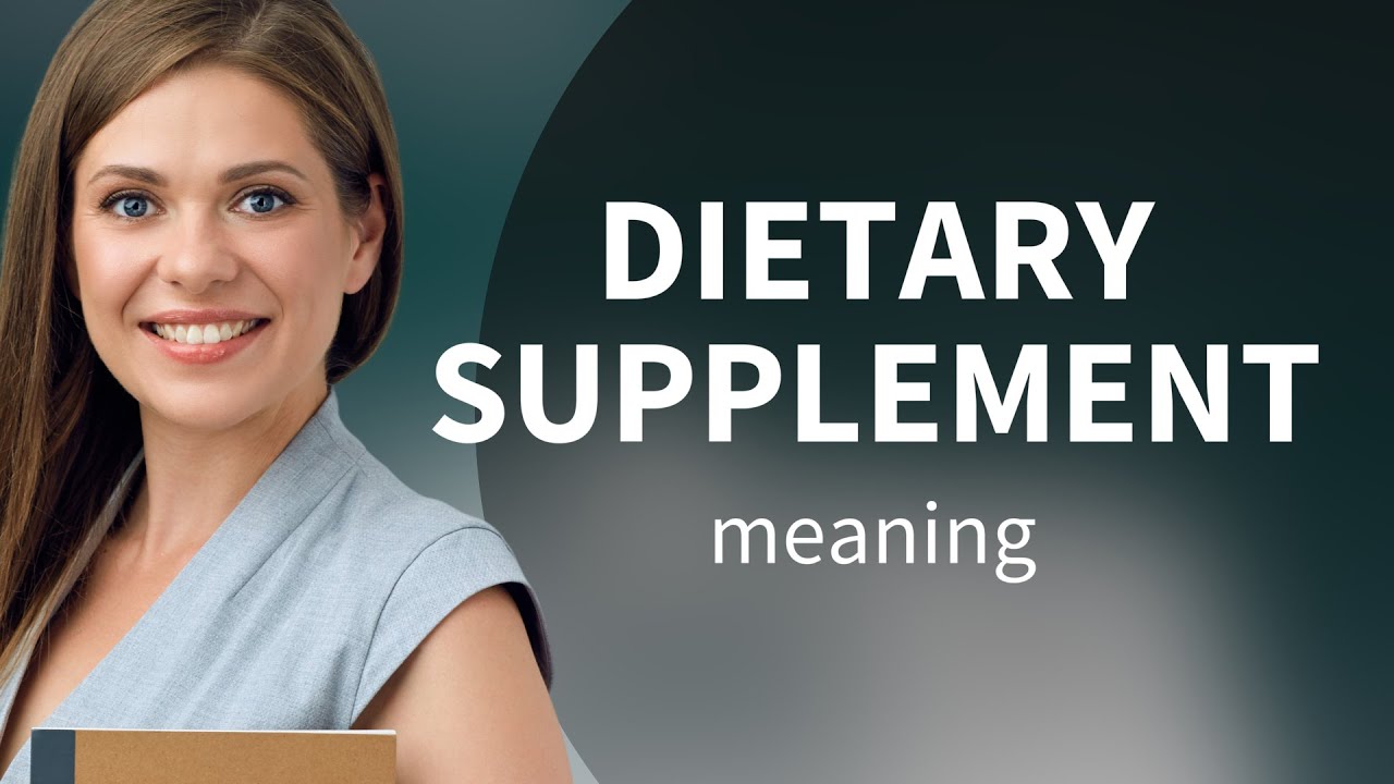 Understanding Dietary Supplements: A Guide for English Learners - YouTube