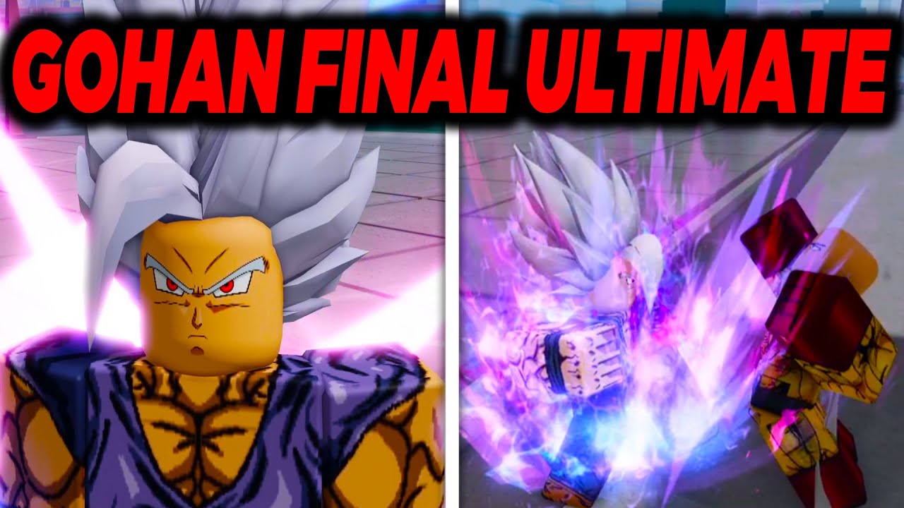 Gohan Final Ultimate Move Showcase In Roblox Z Battlegrounds - YouTube