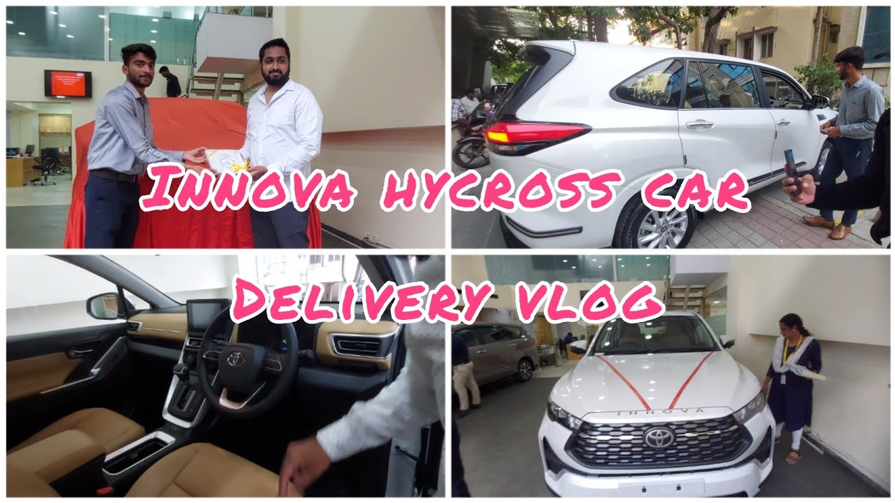 Taking delivery of New Innova Hycross GX 🚗 with modified exteriors and ...
