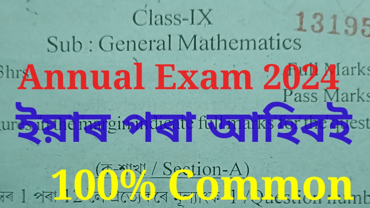 Class 9 Maths Annual Exam 2024 Question Paper MCQ class 9 Maths class-9-maths-annual-exam-2024-question-paper-mcq-class-9-maths