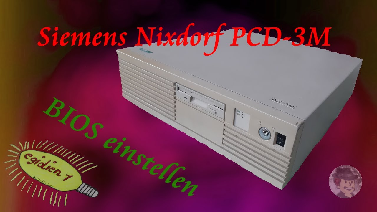 Siemens Nixdorf PCD-3M BIOS einstellen - YouTube