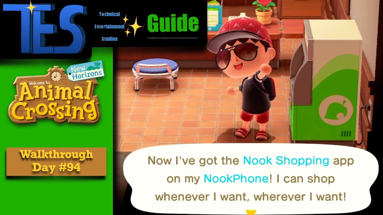 Animal Crossing: New Horizons- Day 94 Walkthrough | Nook Shopping App ...