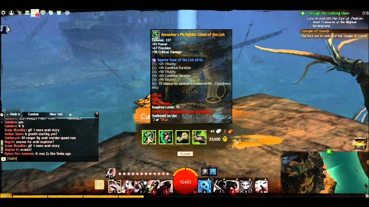 Guild Wars 2- Orr Completion- Cursed Shore - YouTube