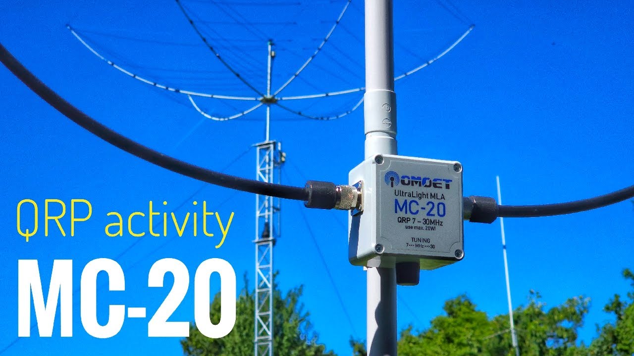NEW: QRP Garden Activity with MC-20 Magloop Antenna - YouTube