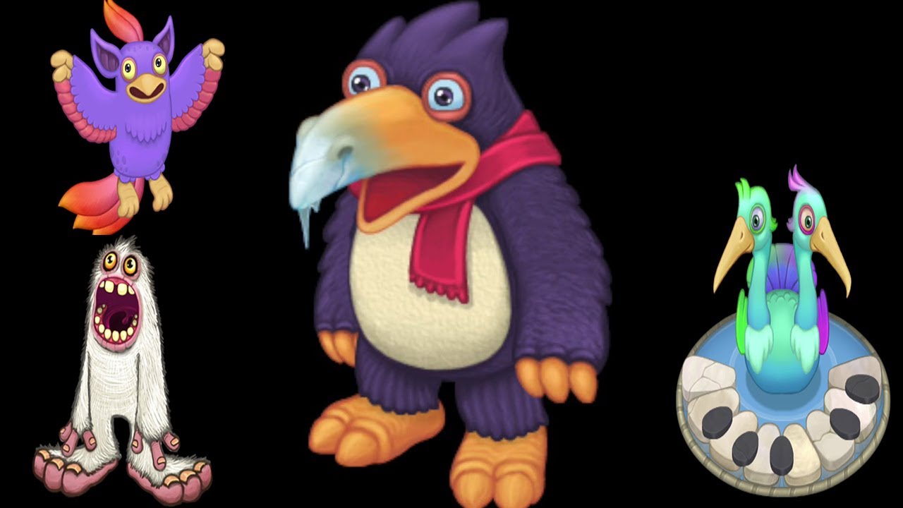 Tweedle, Mammott, Pango and Quibble Enjoy Singing. My Singing Monsters ...