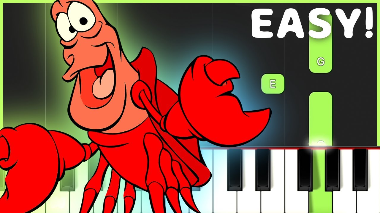 Under The Sea - The Little Mermaid | EASY Piano Tutorial - YouTube