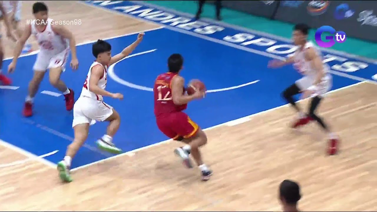 NCAA Season 98 JBB: Gonzales evading his defender for the basket plus ...