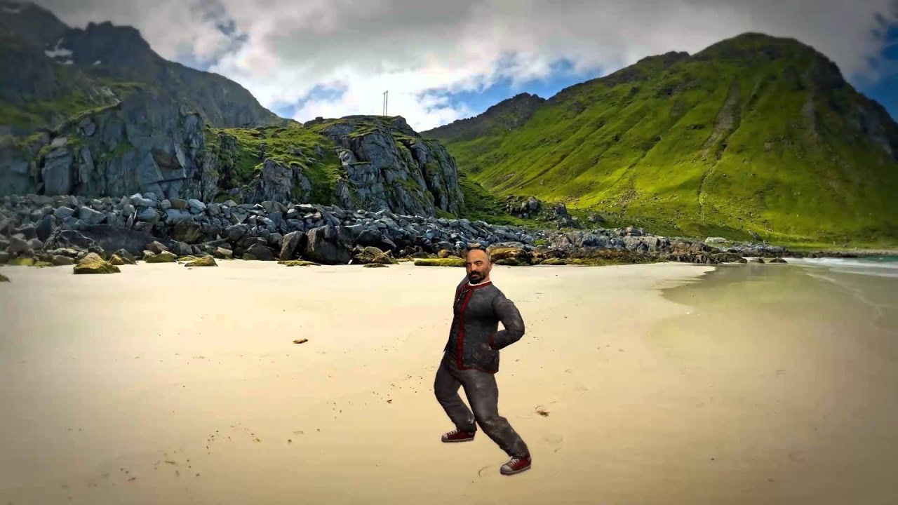 Sexy Model Posing On The Beach (GMOD) - YouTube