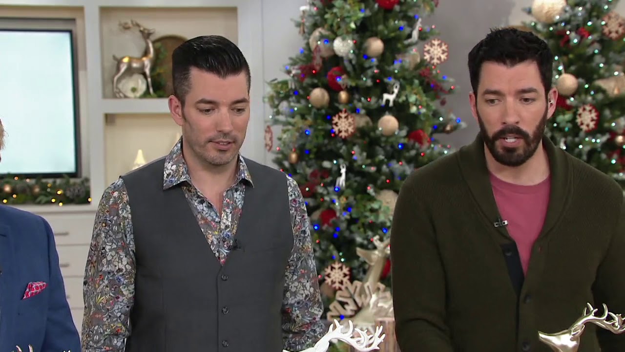Scott Living Set of 2 Decorative Tabletop Reindeer on QVC - YouTube